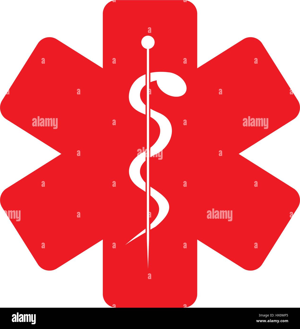 red medice sign inside of star Stock Vector Image & Art - Alamy
