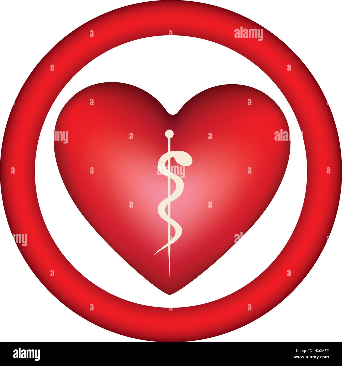 emblem heart with medicine sign inside Stock Vector Image & Art - Alamy