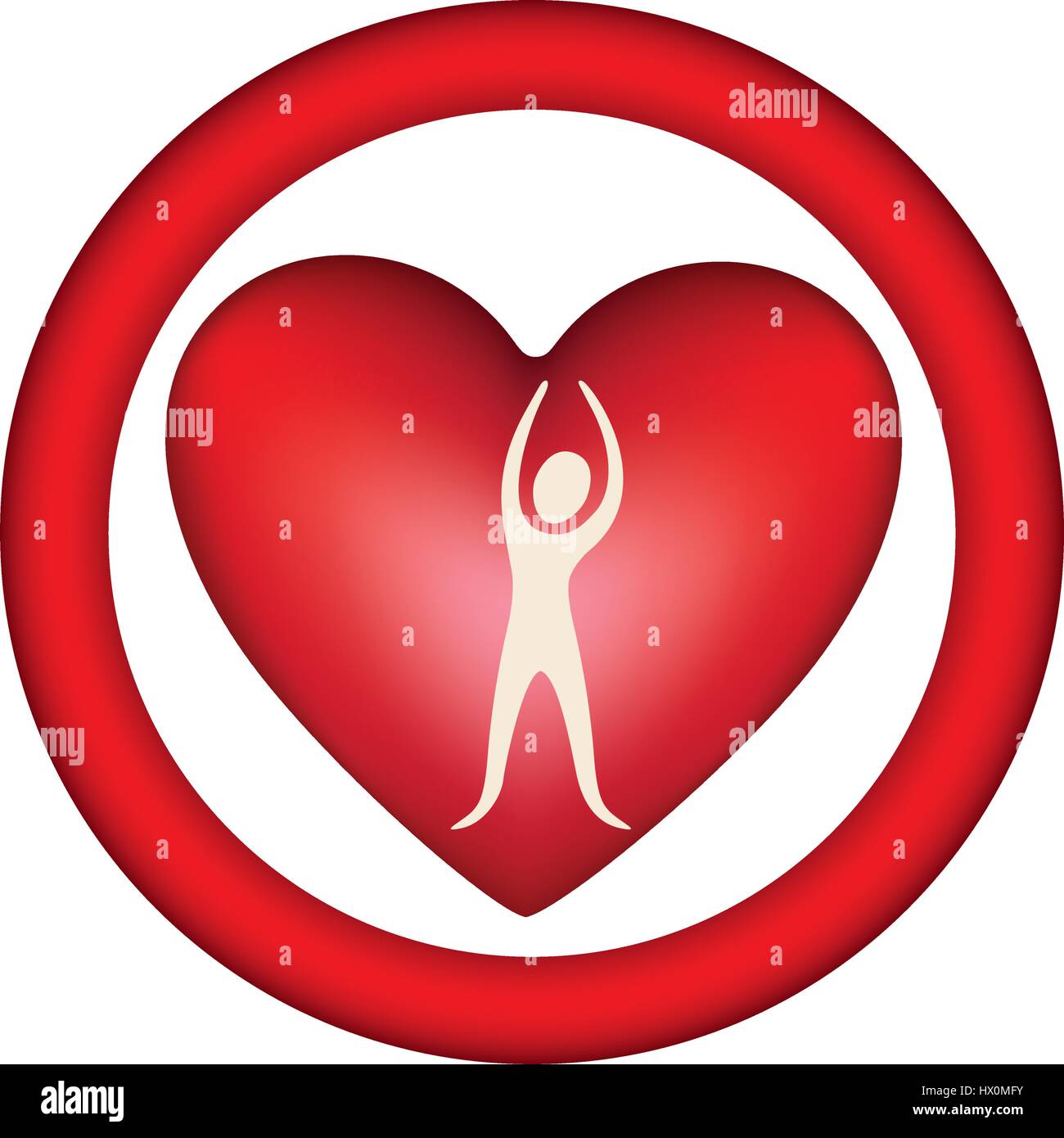 symbol heart person icon Stock Vector Image & Art - Alamy