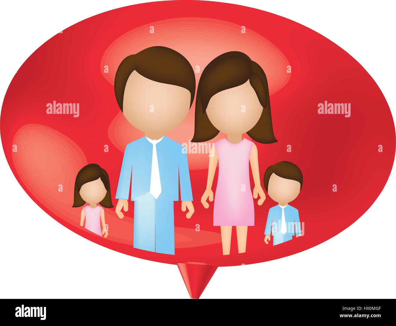 family together inside of bubble Stock Vector Image & Art - Alamy