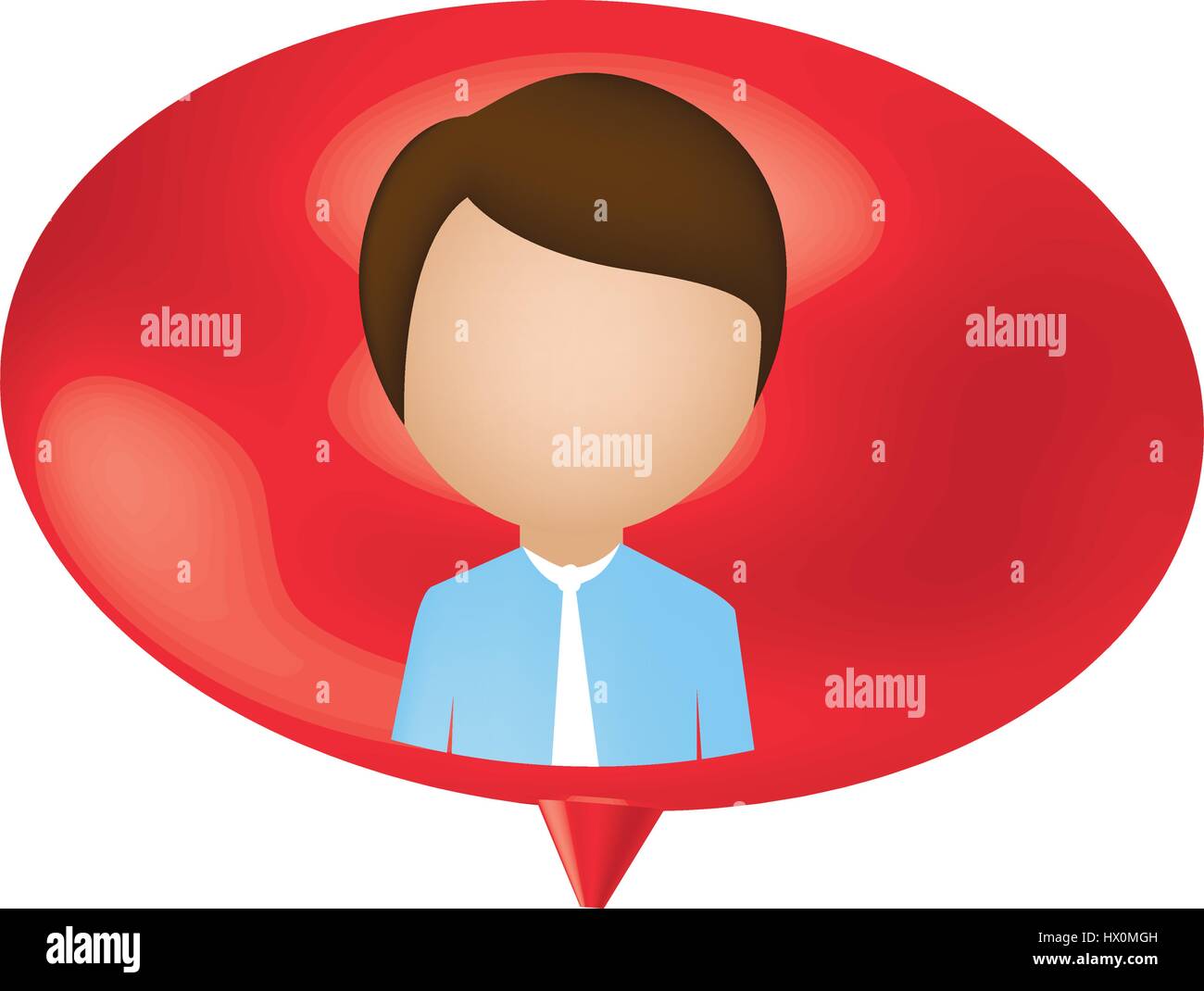 Male avatar chat bubble Stock Vector Images - Alamy
