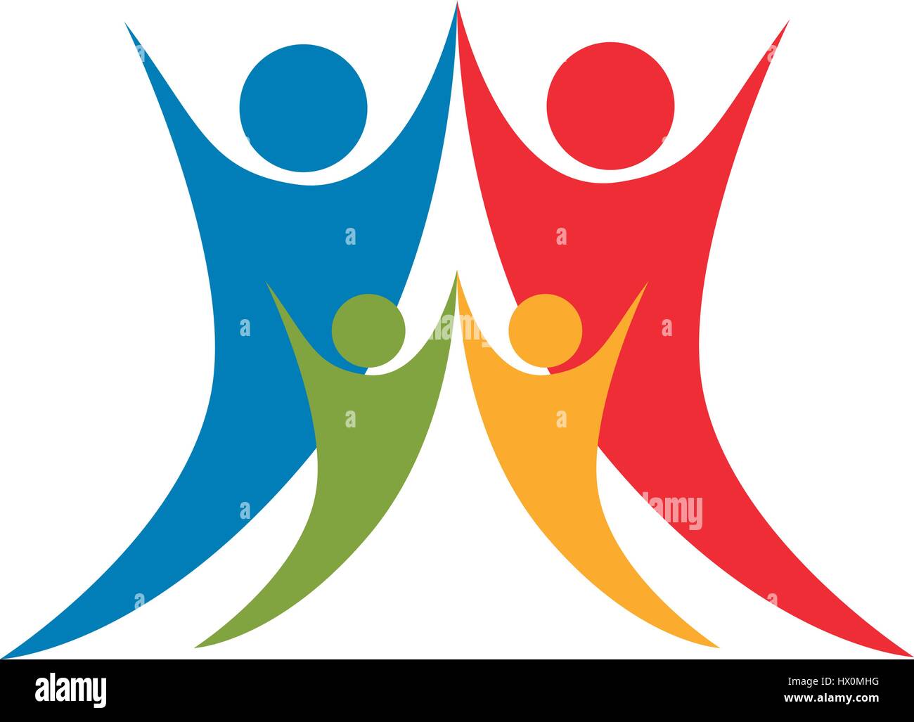 happy people together icon Stock Vector Image & Art - Alamy