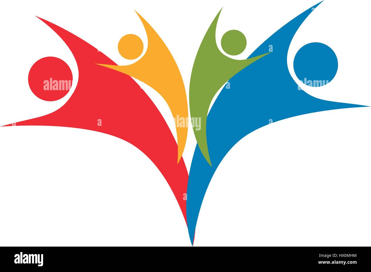 happy people together icon Stock Vector Image & Art - Alamy