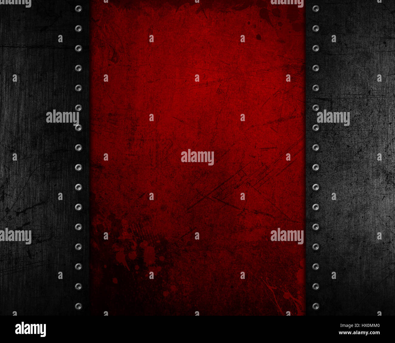 Grunge metal background with a red distressed texture Stock Photo - Alamy