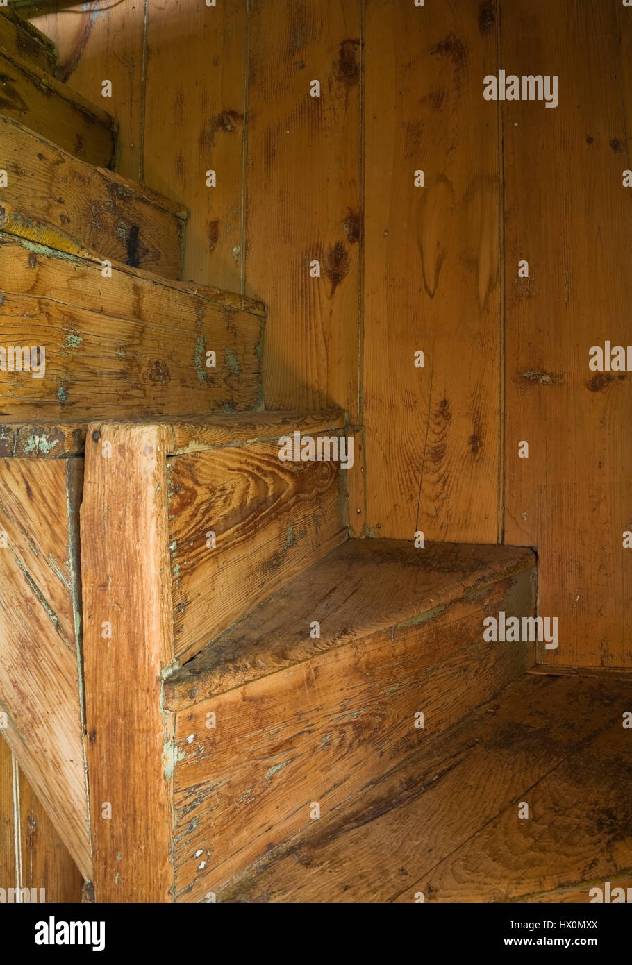 Old Wooden Staircase High Resolution Stock Photography and Images - Alamy