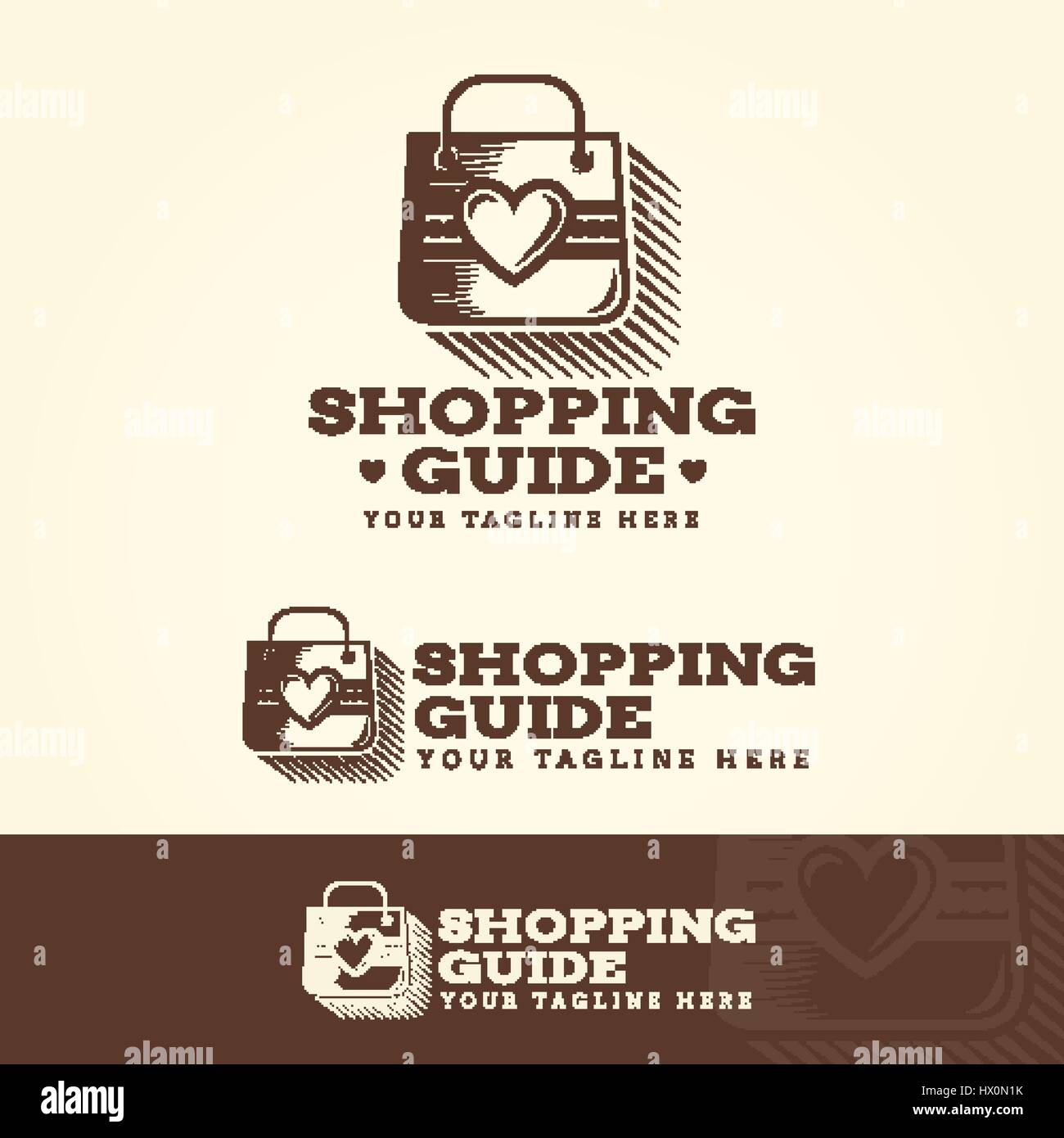 Shopping Guide Logotype Stock Vector Image & Art - Alamy