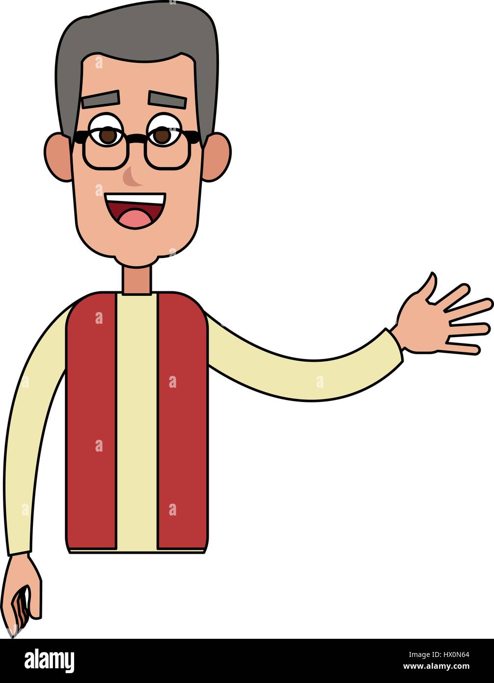 Middle Aged Man Clipart Icons