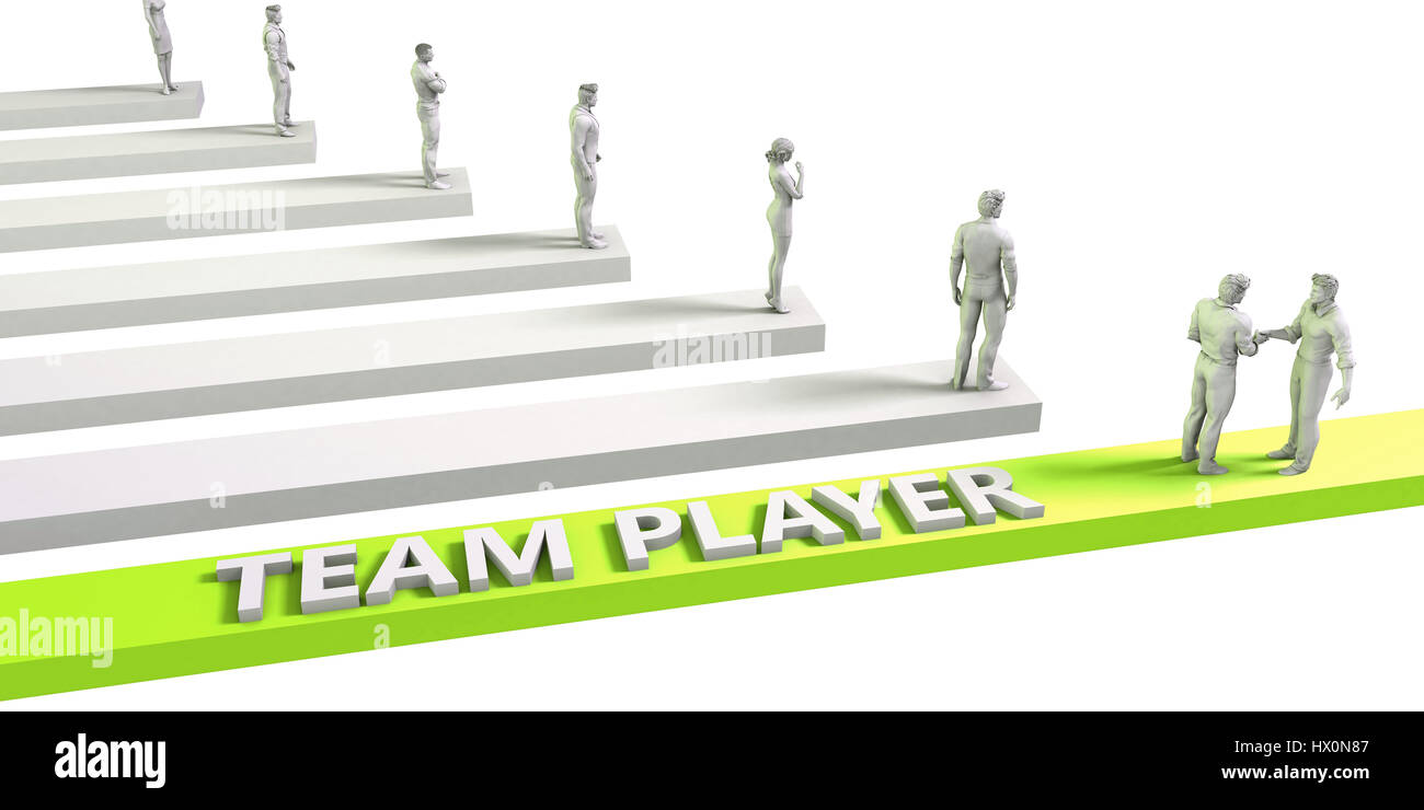 Team player Mindset for a Successful Business Concept Stock Photo - Alamy