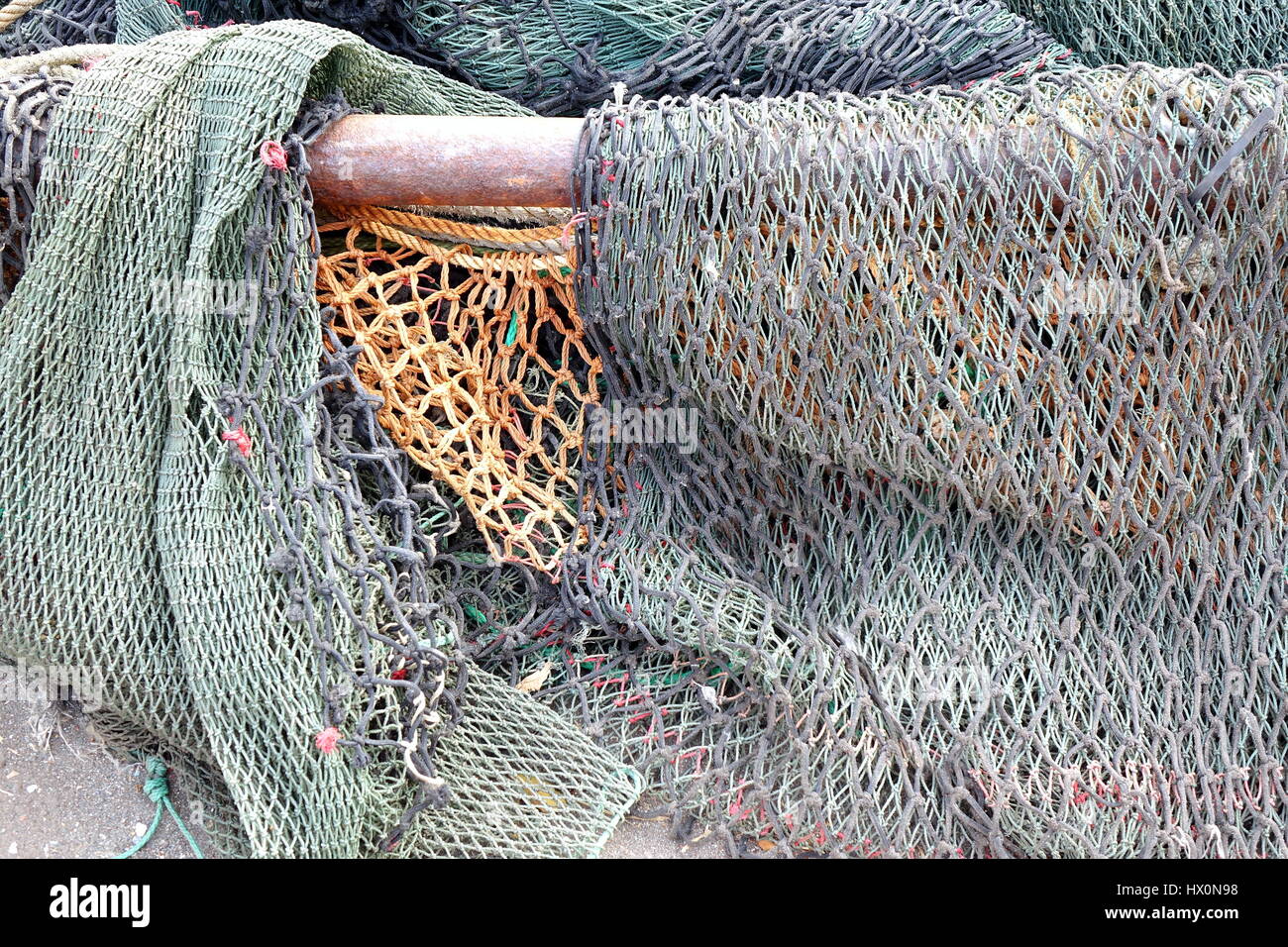 Woven fishing nets hi-res stock photography and images - Alamy