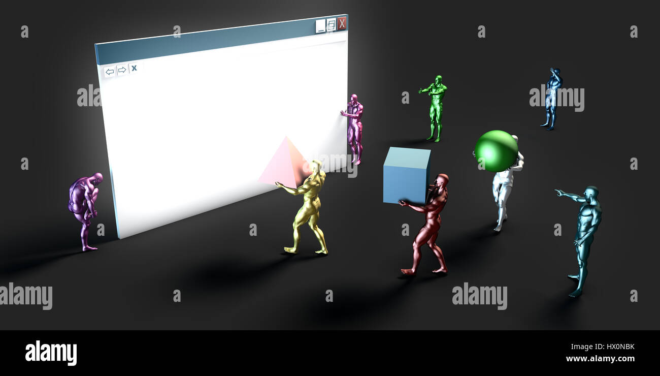 Web Information Technology Art of the Future Stock Photo - Alamy