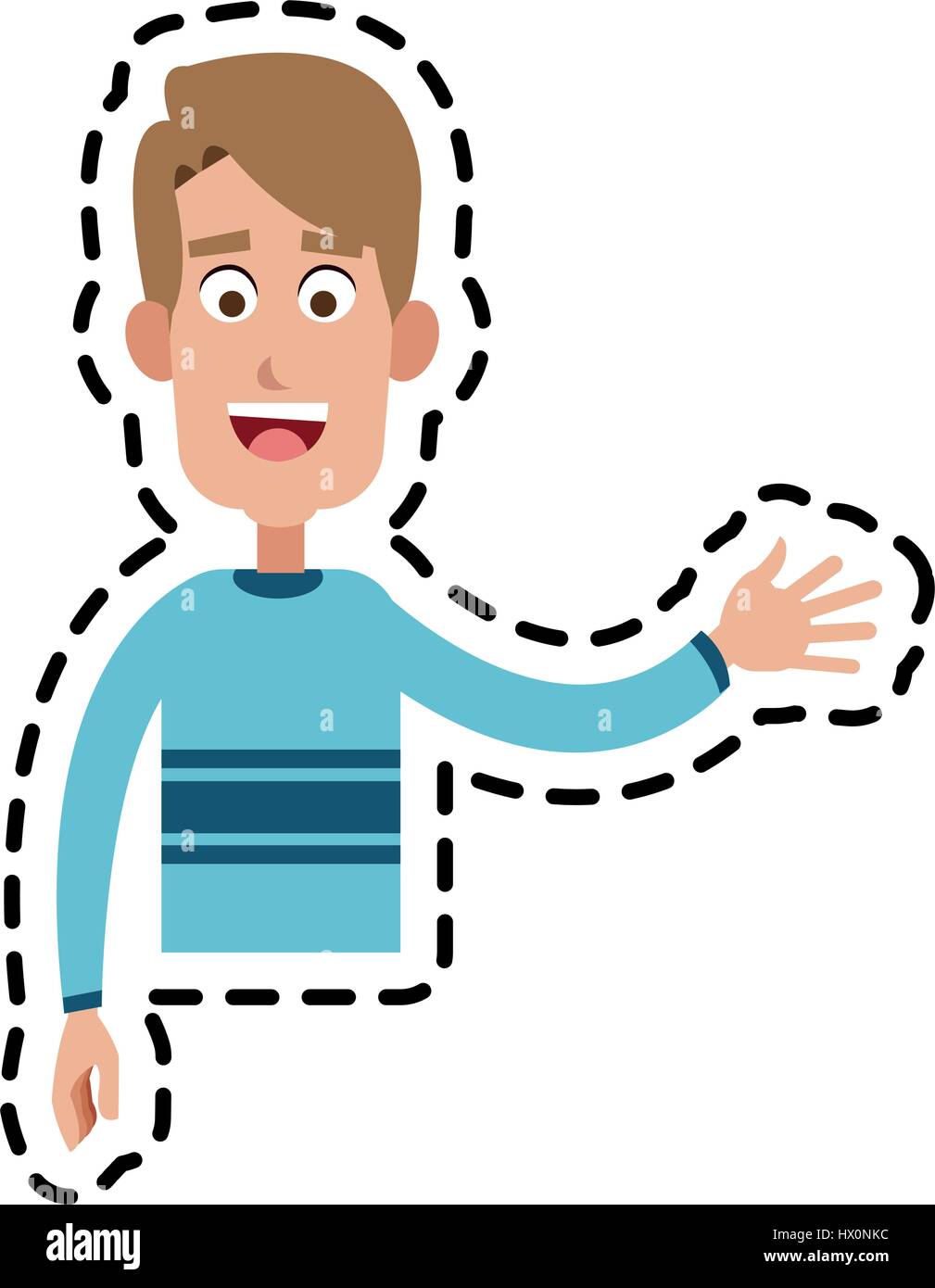 happy man cartoon icon image Stock Vector Image & Art - Alamy
