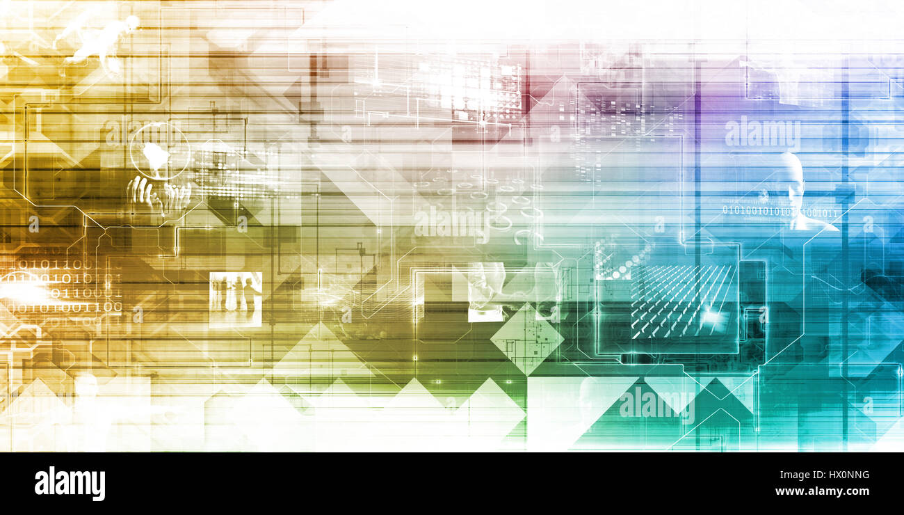 Technology Abstract Background for Presentation as Concept Stock Photo ...