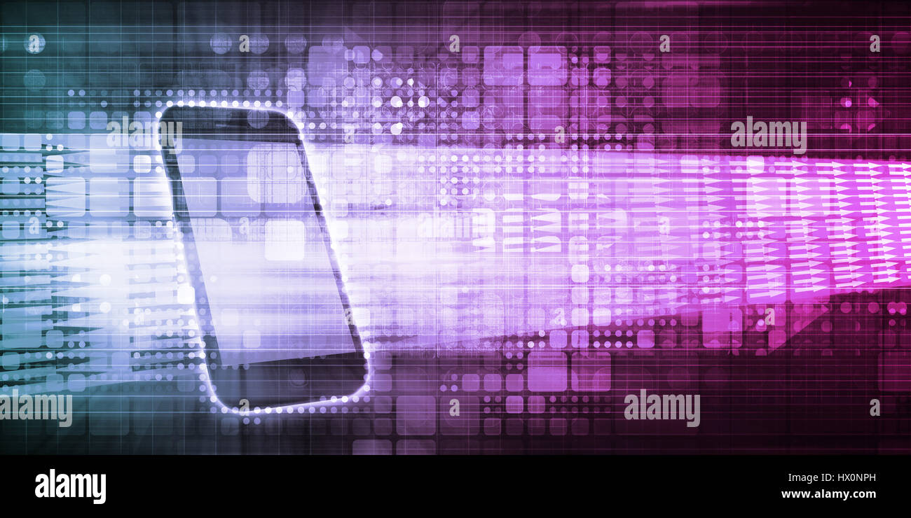 Smart Phone Mobile with Cloud Application Software Stock Photo - Alamy