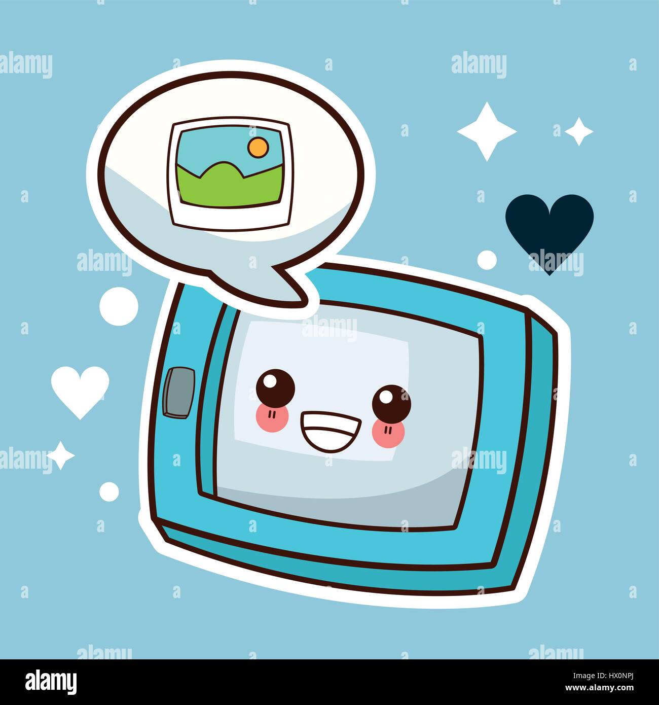 kawaii tablet picture image Stock Vector Image & Art - Alamy