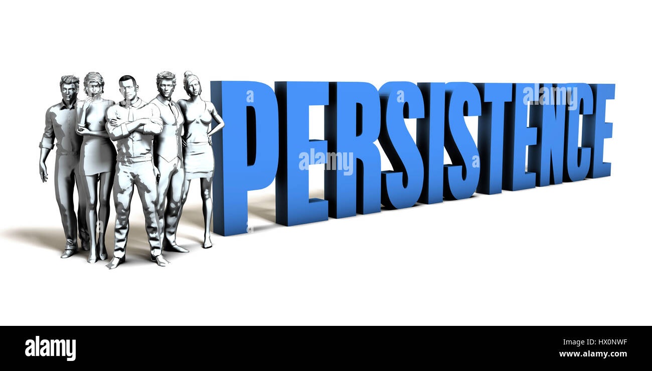 Persistence Business Concept as a Presentation Background Stock Photo ...