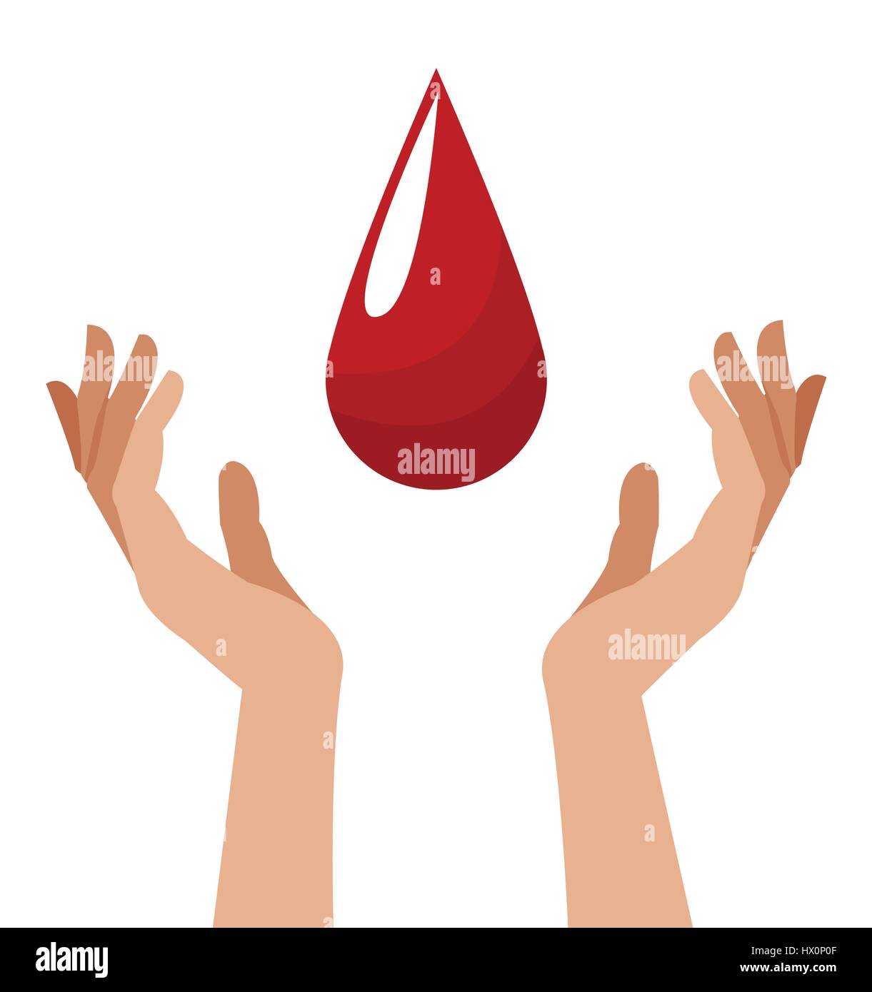 hand with blood drop image Stock Vector Image & Art - Alamy