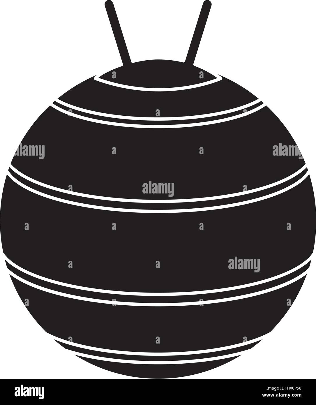 ball fitness gym equipment pictogram Stock Vector Image & Art - Alamy