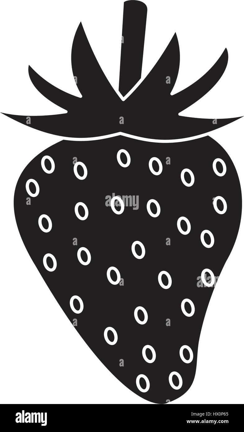 strawberry nutrition healthy pictogram Stock Vector Image & Art - Alamy