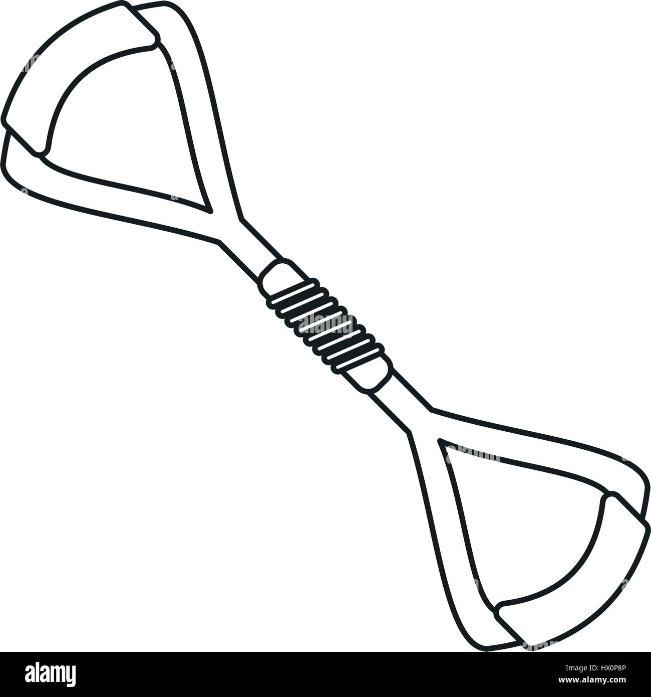 equipment gym fitness tool outline Stock Vector Image & Art - Alamy