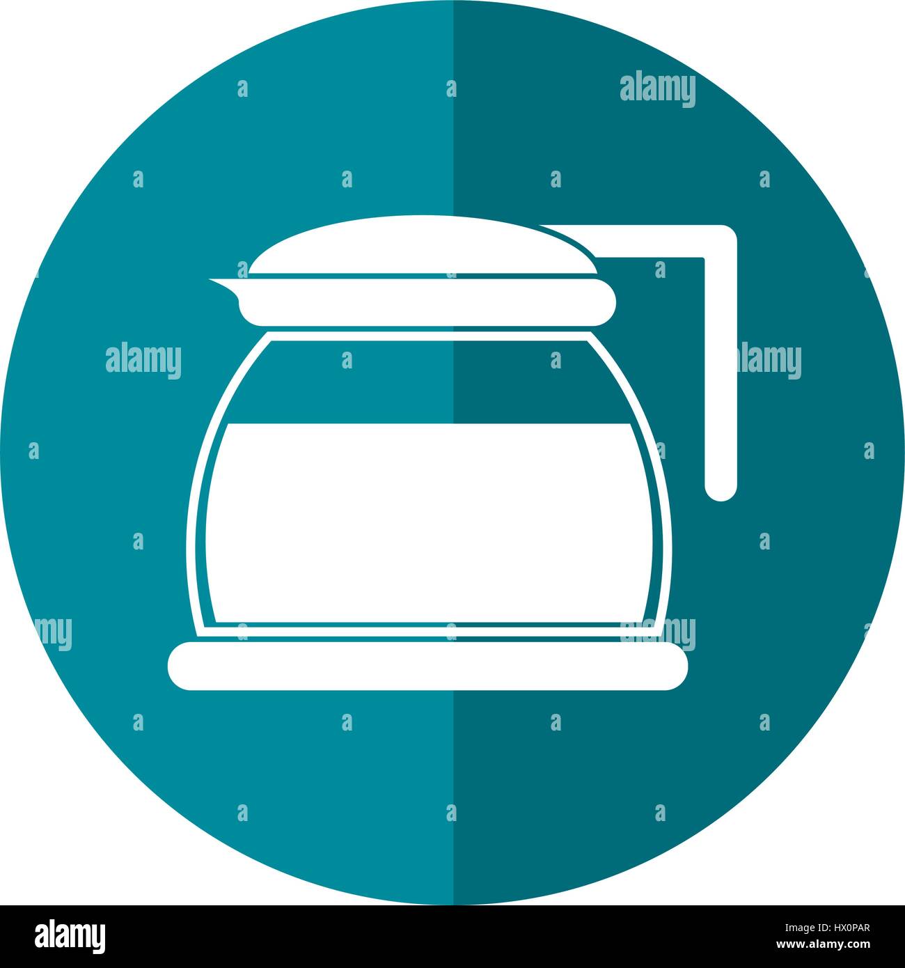 glass pot with coffee shadow Stock Vector Image & Art - Alamy