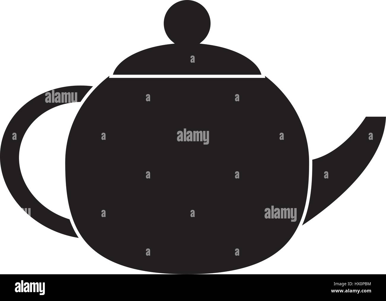 teapot beverage ceramic pictogram Stock Vector Image & Art - Alamy