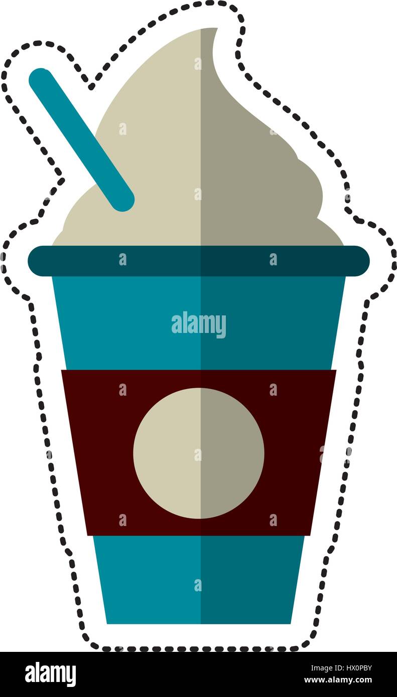 Empty disposable plastic cup cold Stock Vector Images - Alamy