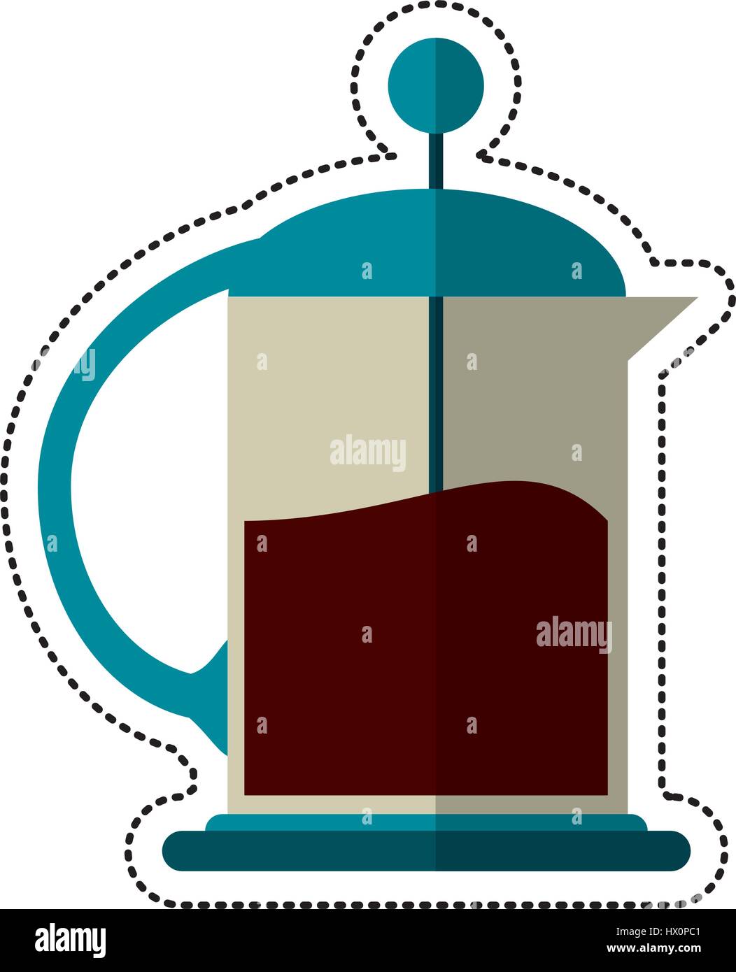 Espresso machine coffee ground Stock Vector Images - Alamy