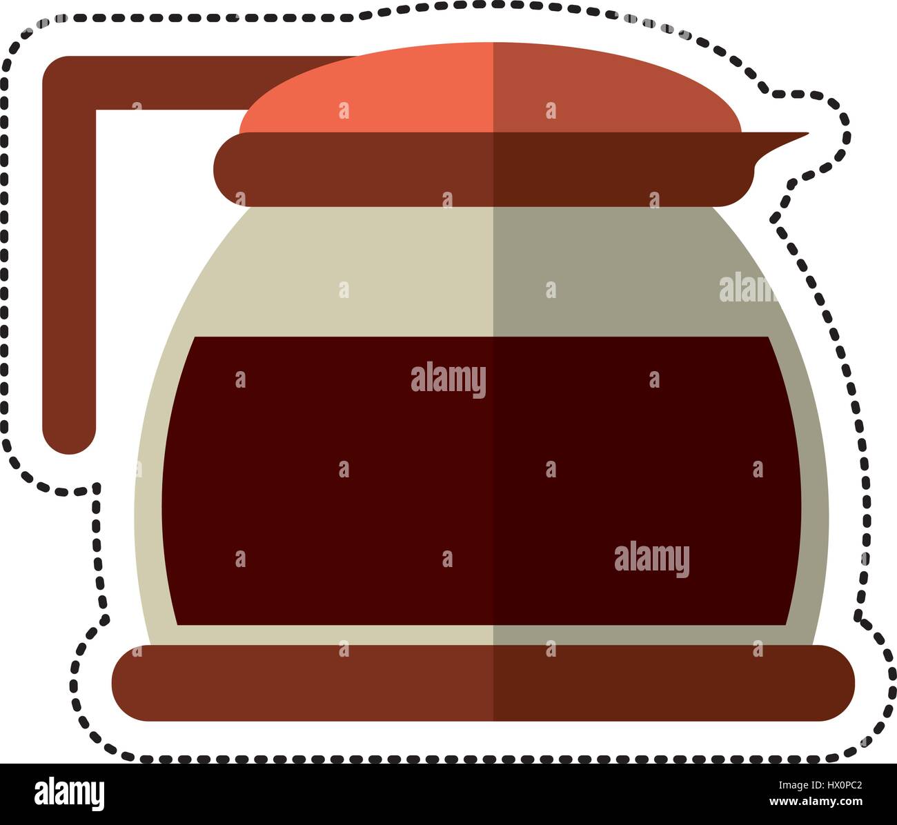 French press coffee icon cartoon hi-res stock photography and images ...