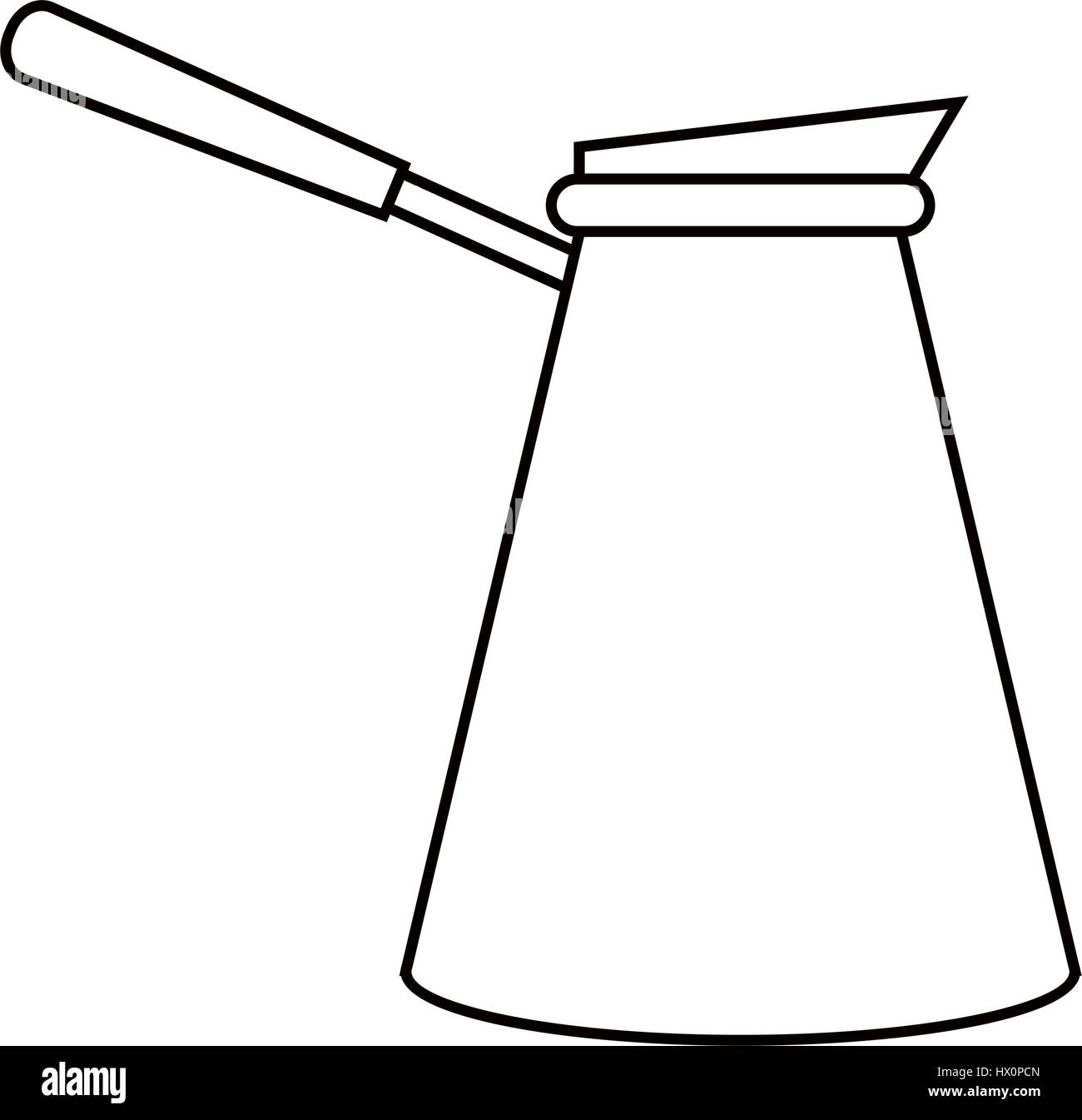 Coffee jug icon outline Stock Vector Images - Alamy