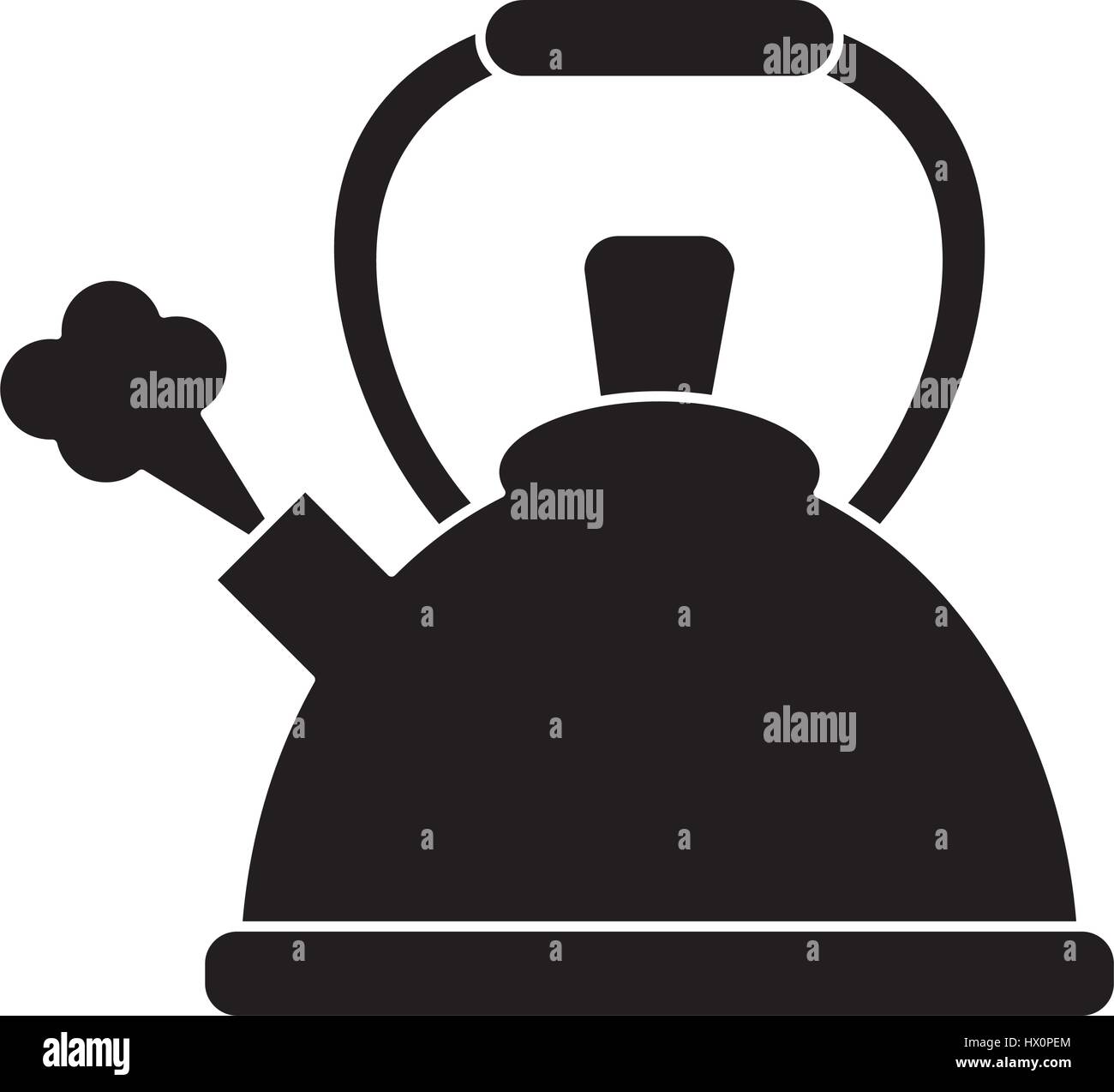 kettle whistling hot beverage pictogram Stock Vector Image & Art - Alamy
