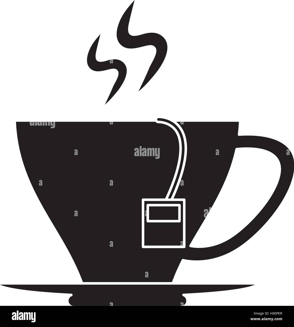 tea cup beverage hot pictogram Stock Vector Image & Art - Alamy