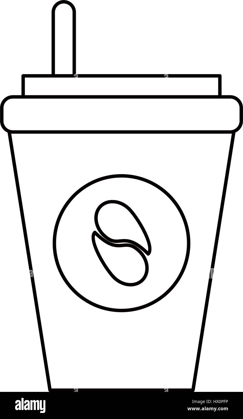 Carton paper cup brown Stock Vector Images - Alamy