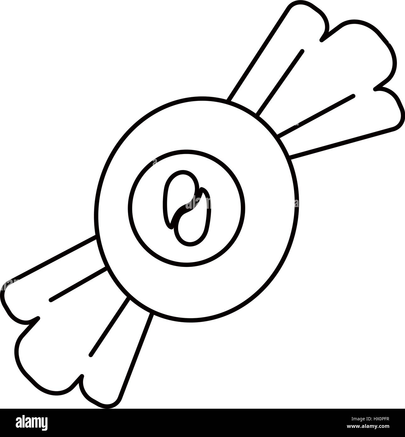 sweet coffee candy outline Stock Vector Image & Art - Alamy