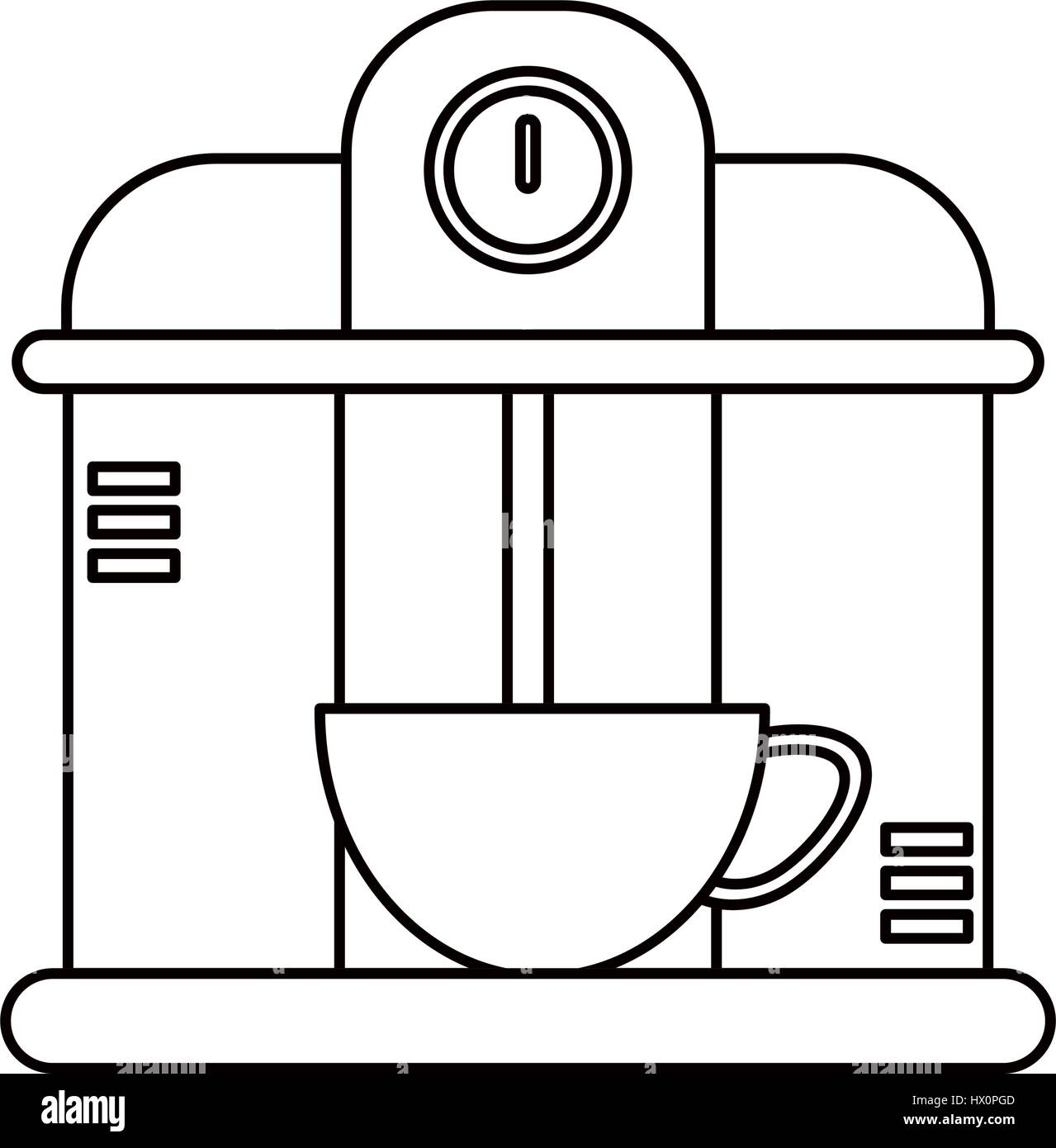 Paper coffee cup cutout Stock Vector Images - Alamy