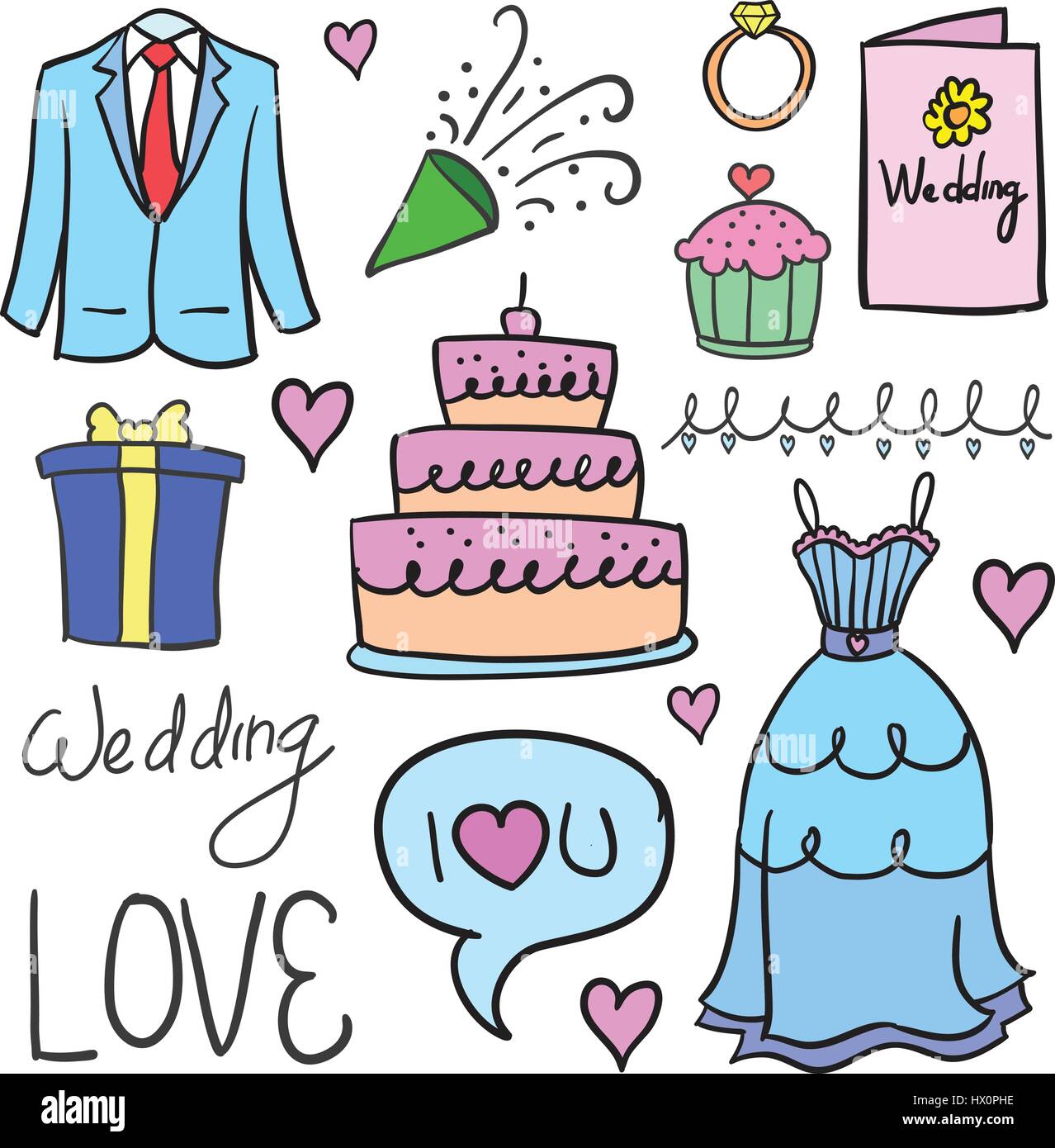 Bridal Party Clip Art