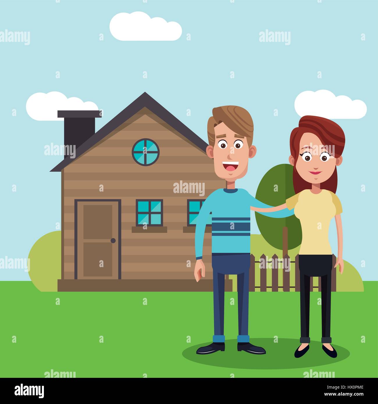 Couple owner Stock Vector Images - Alamy
