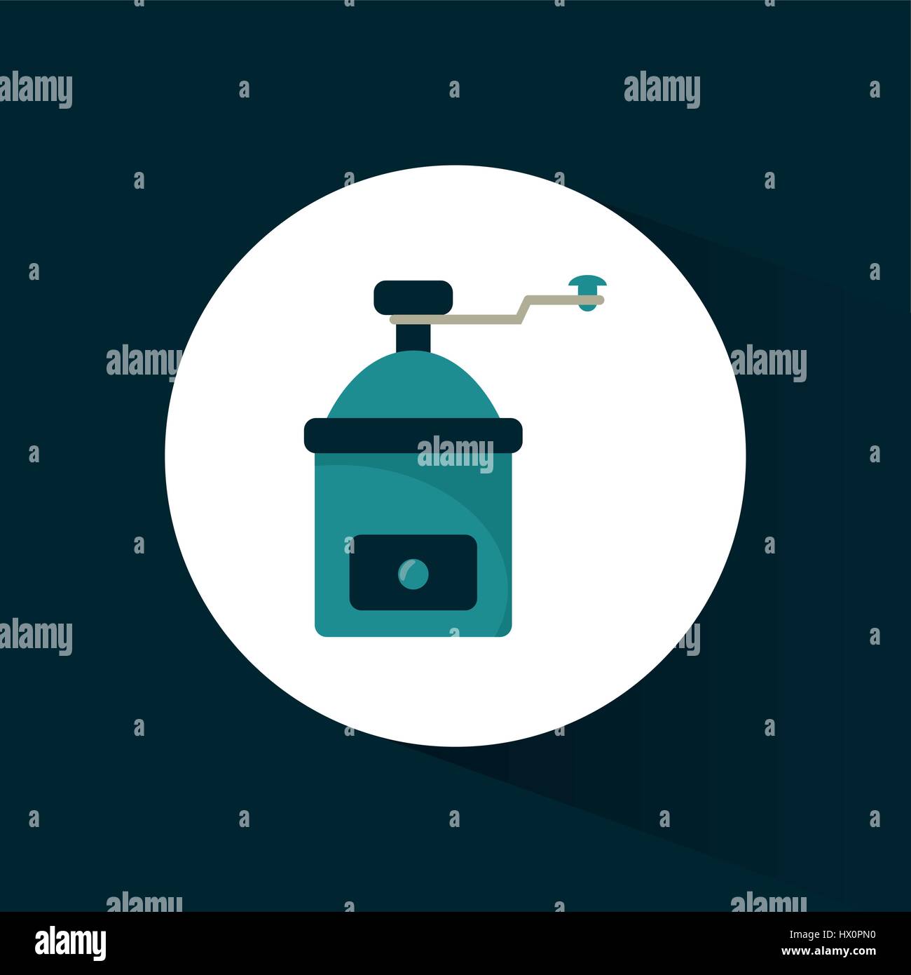 Coffee grinder mill manual Stock Vector Images - Alamy