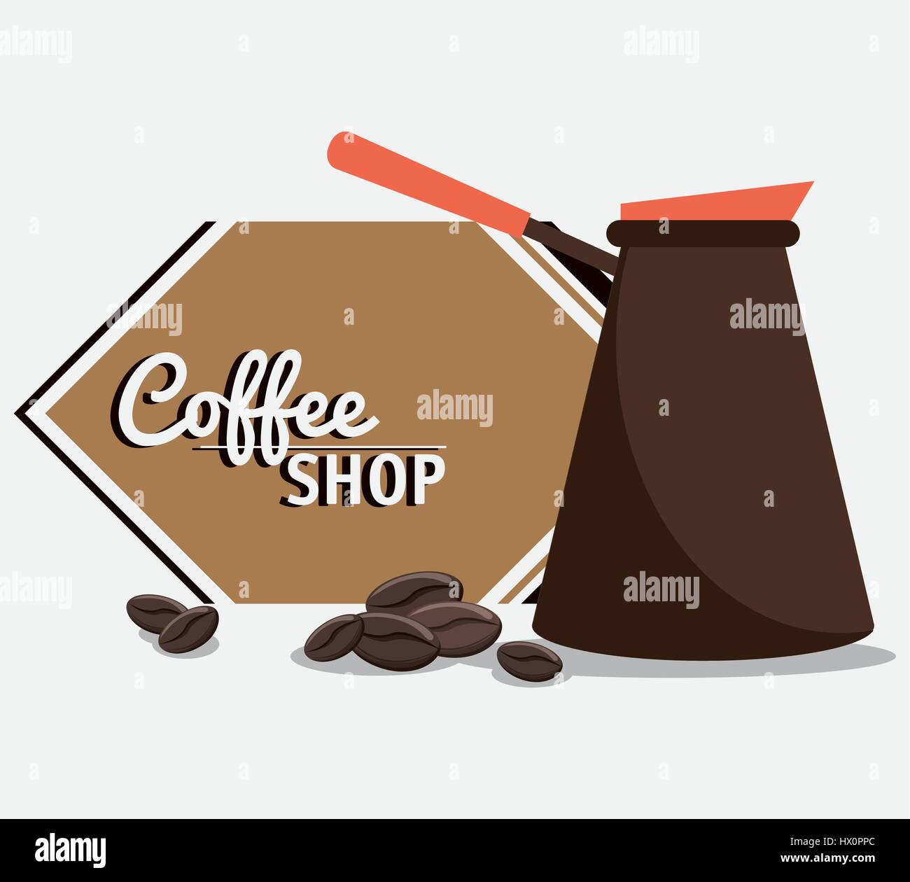 coffee shop pot filter beans Stock Vector Image & Art - Alamy
