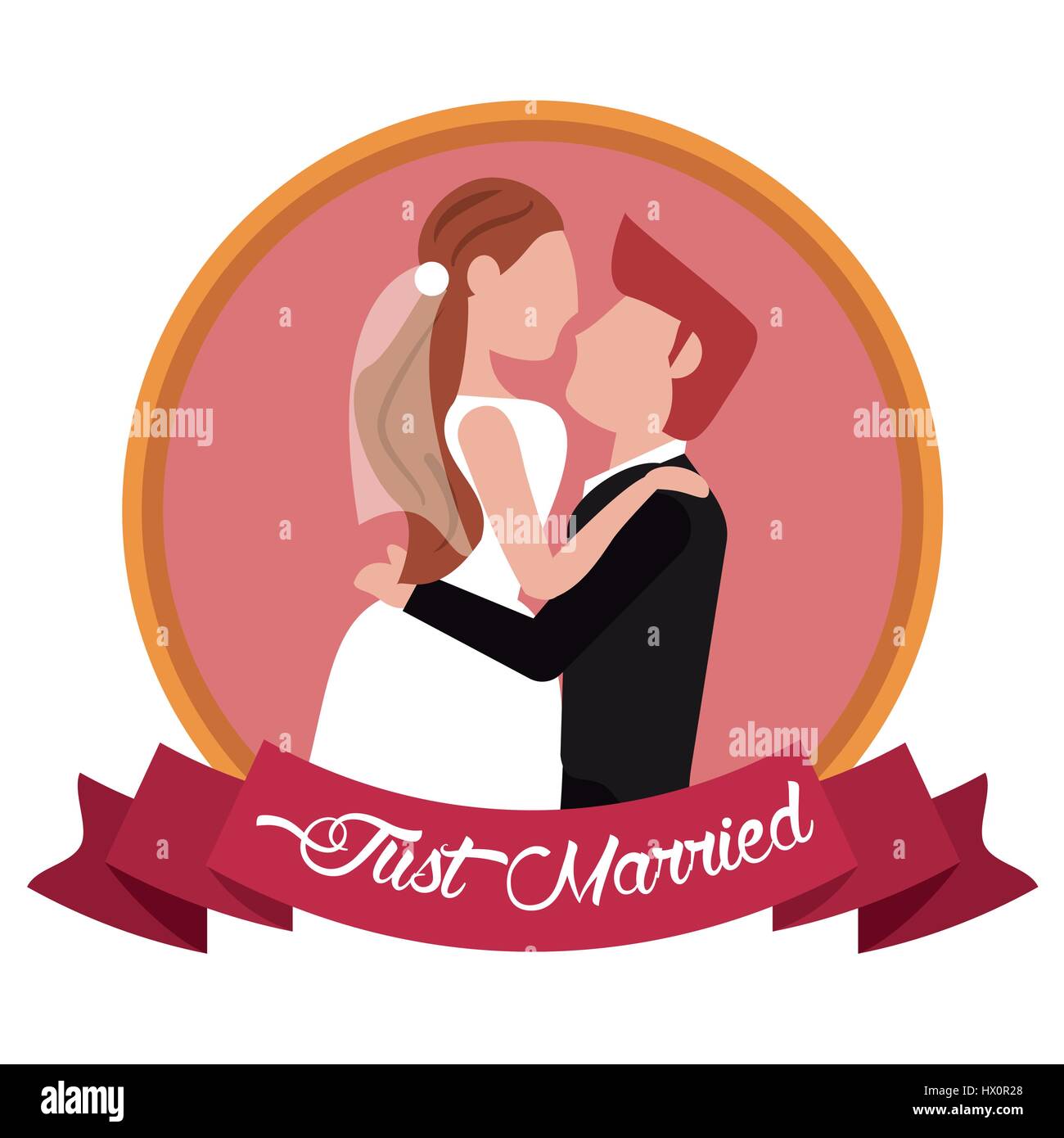 just married groom carrying bride label Stock Vector Image & Art - Alamy