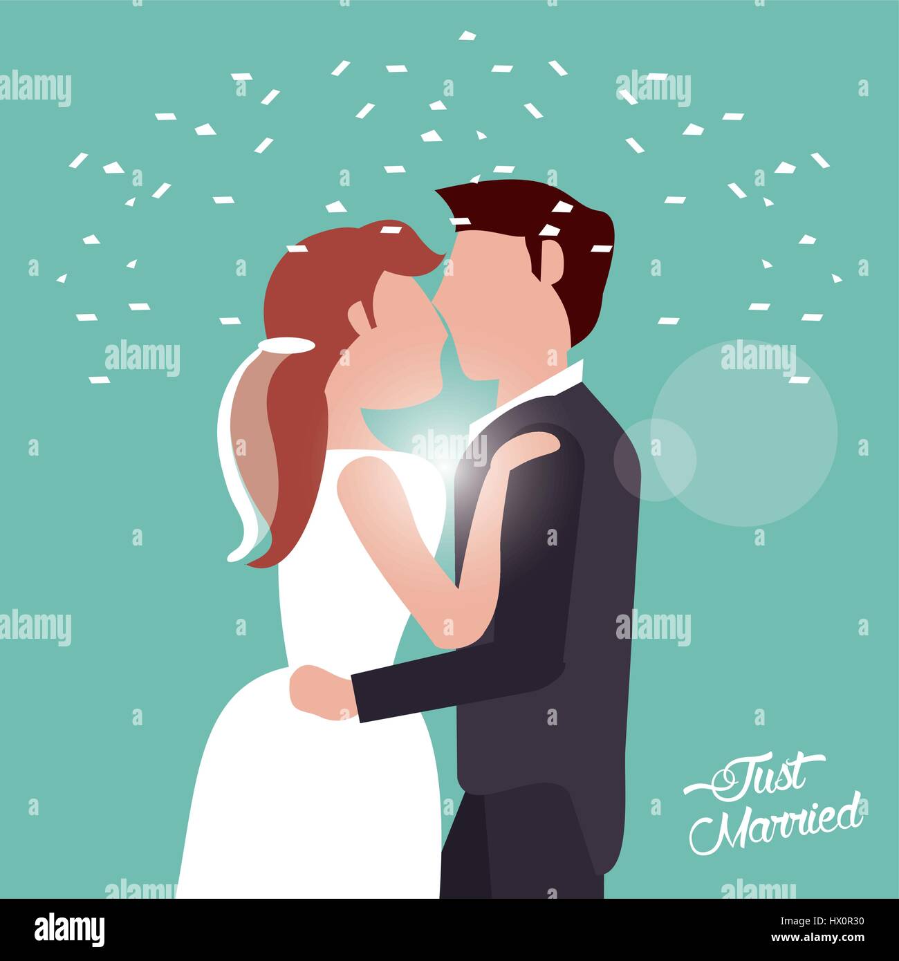 Married couple kissing restaurant Stock Vector Images - Alamy