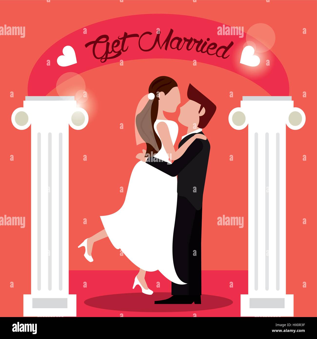 get married groom carrying bride Stock Vector Image & Art - Alamy