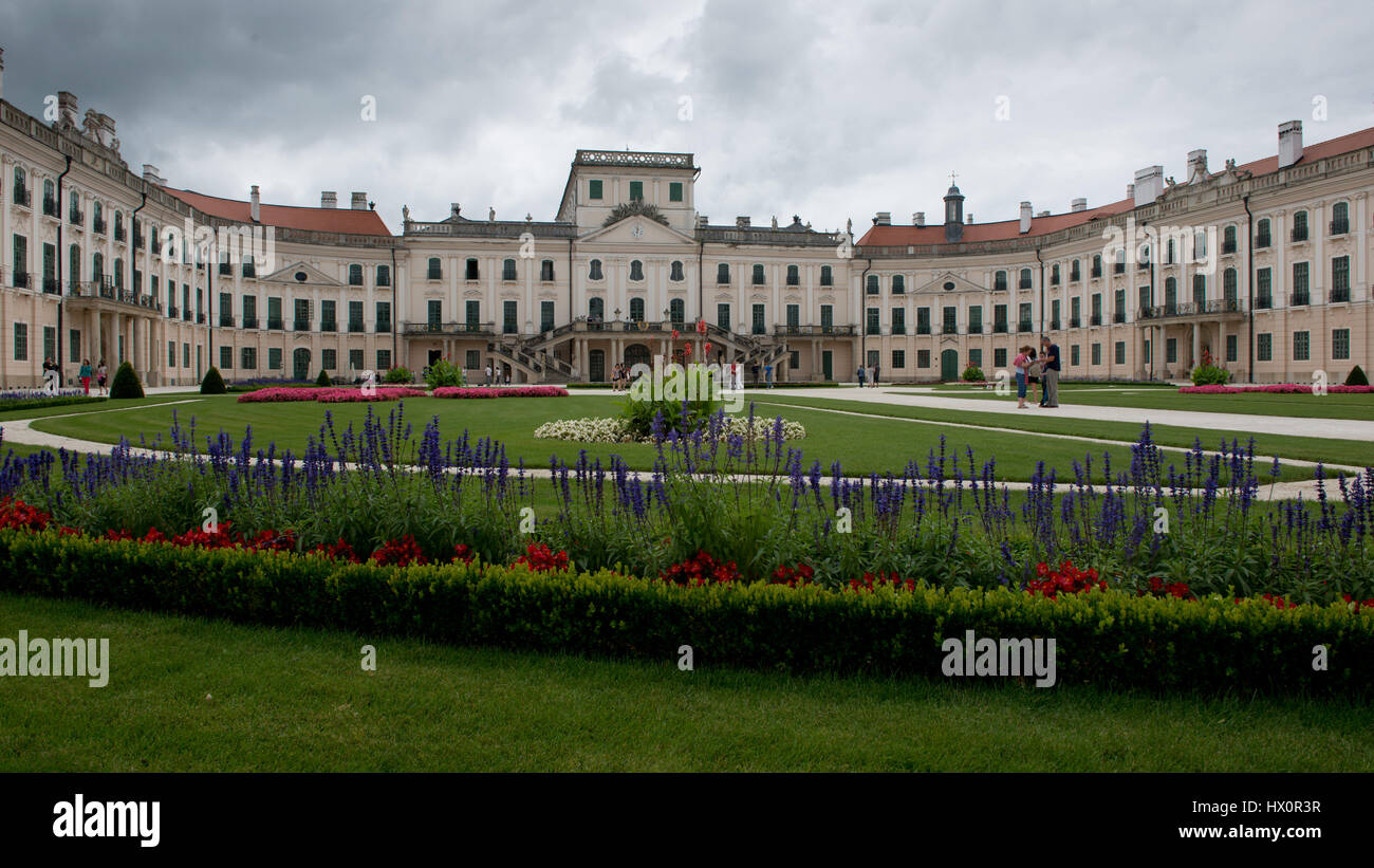 The Rococo Castle of Esterhazy situated in Fertod, also called the ...