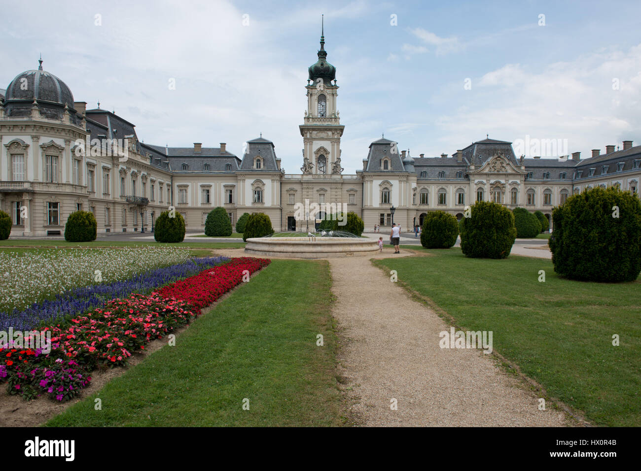 the Festetics Palace, a baroque palace in Keszthely, on the Lake ...