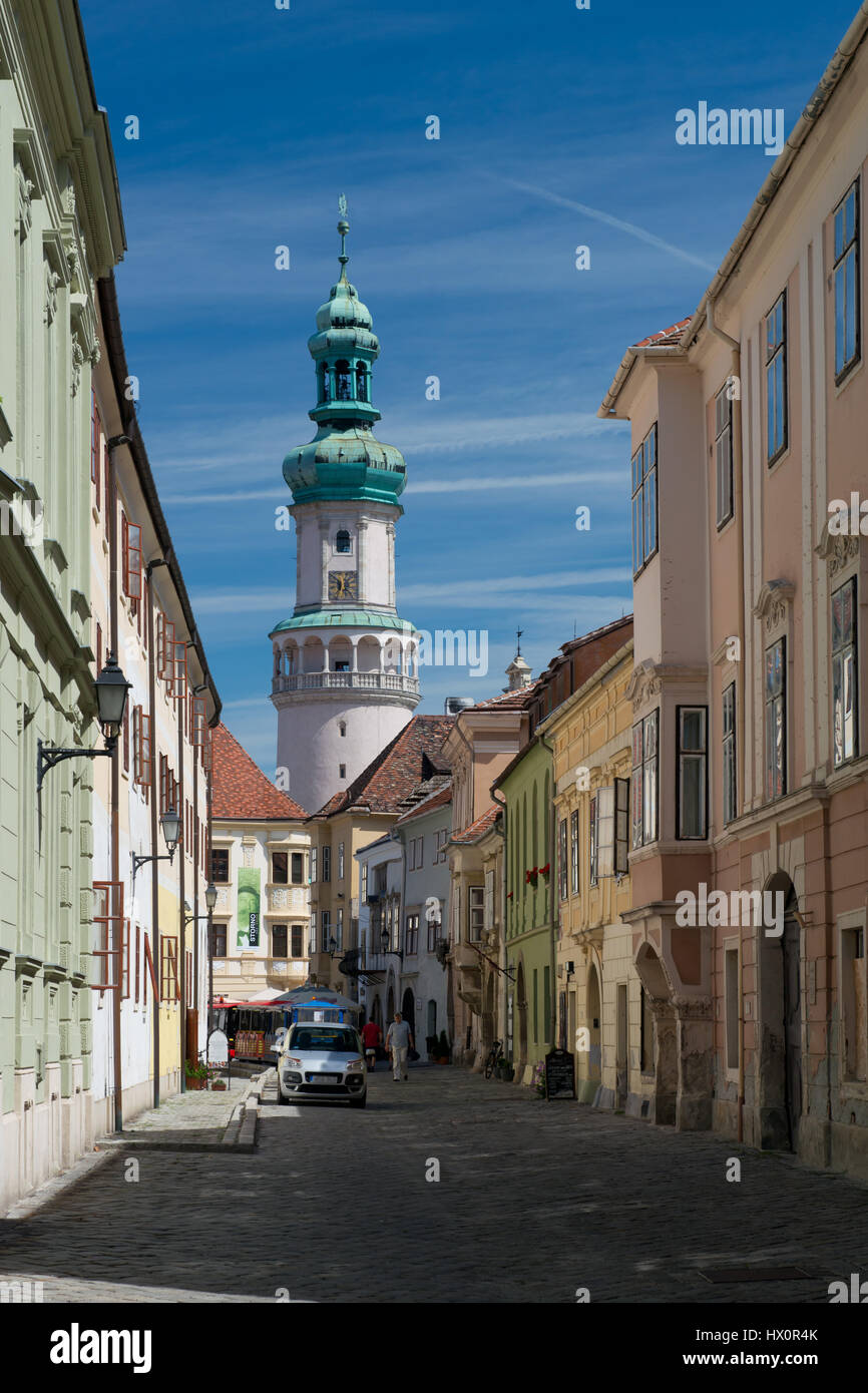 The Firewatch tower in the old town of Sopron is the symbol of this ...