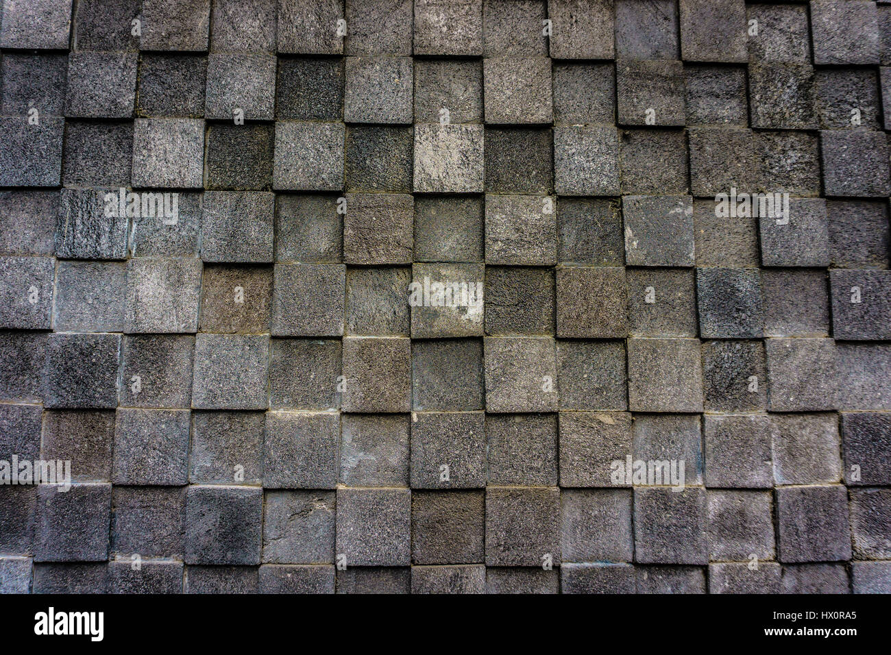 natural stone with four square pattern and grey colour Stock Photo - Alamy