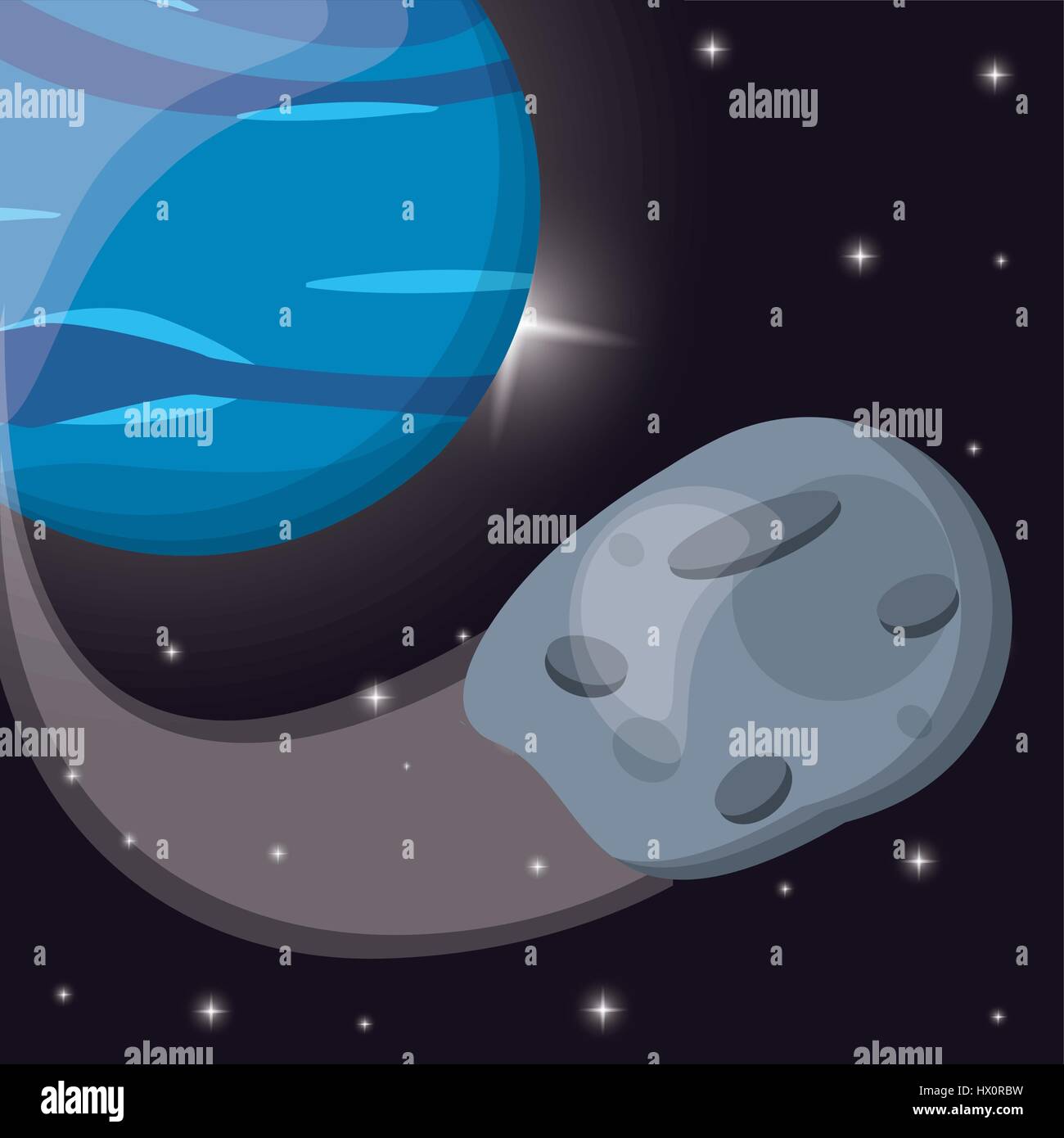 earth planet asteroid orbit Stock Vector Image & Art - Alamy