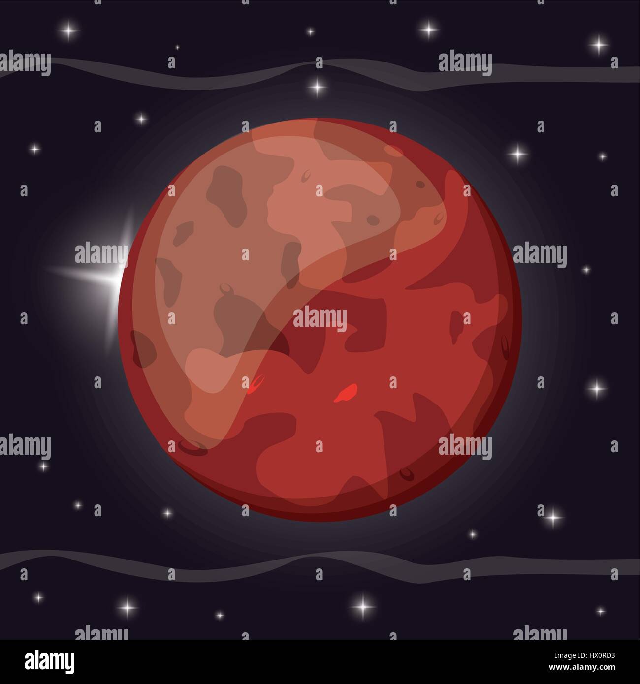 mars planet solar system space Stock Vector Image & Art - Alamy