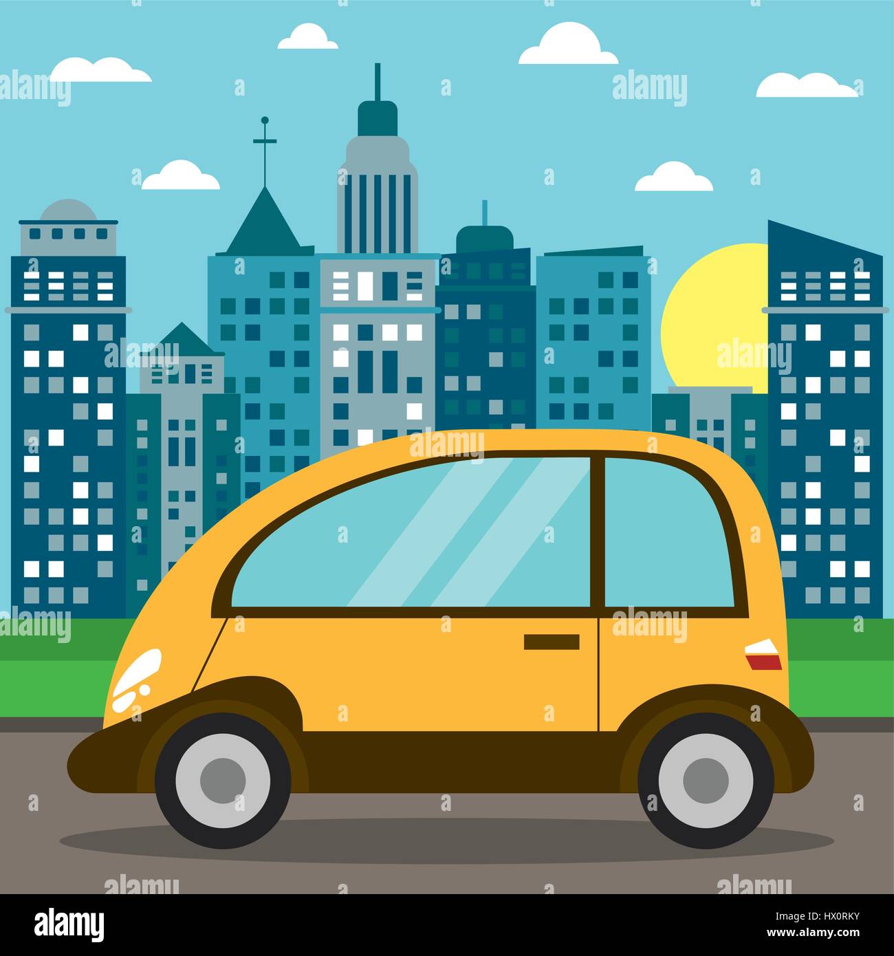 Pedestrian light at night Stock Vector Images - Alamy