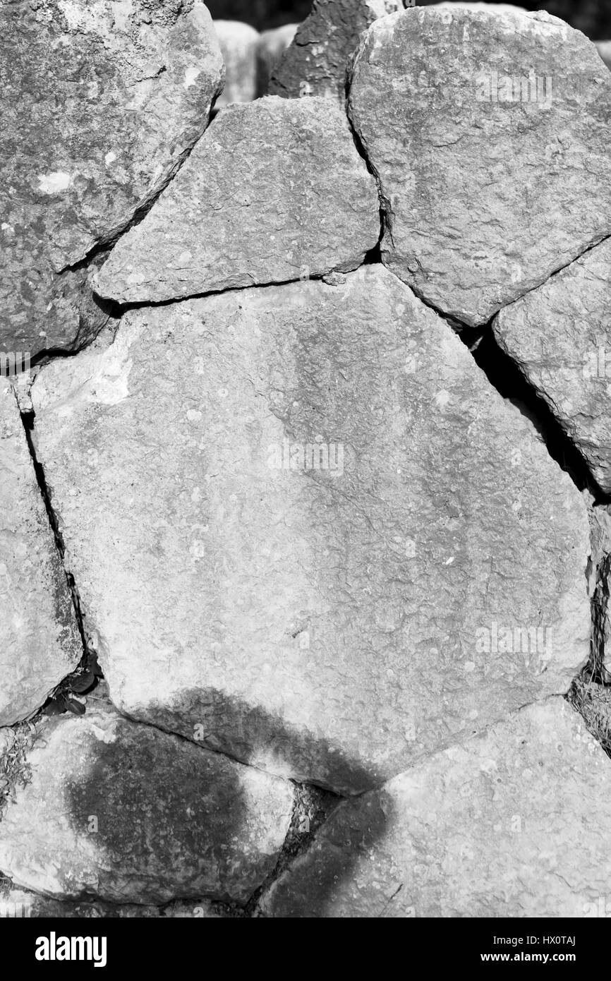 step brick in greece old wall and texture material the background Stock ...