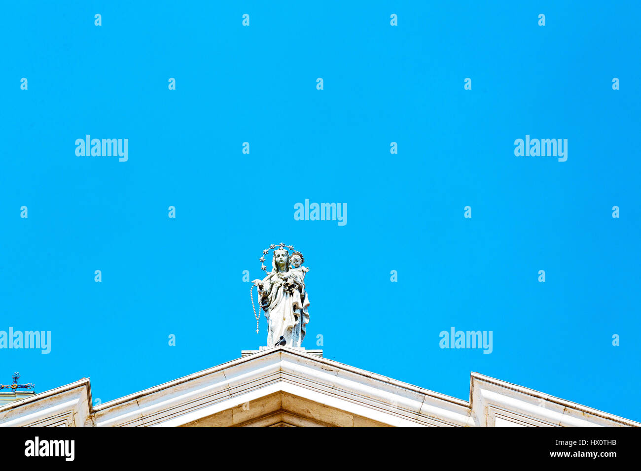 marble in old historical construction italy europe milan and statue ...